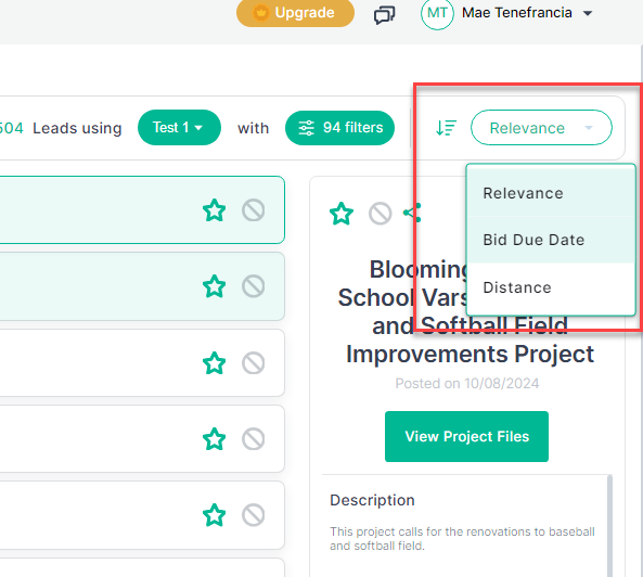 2.0 How To Find or Search for Available Projects